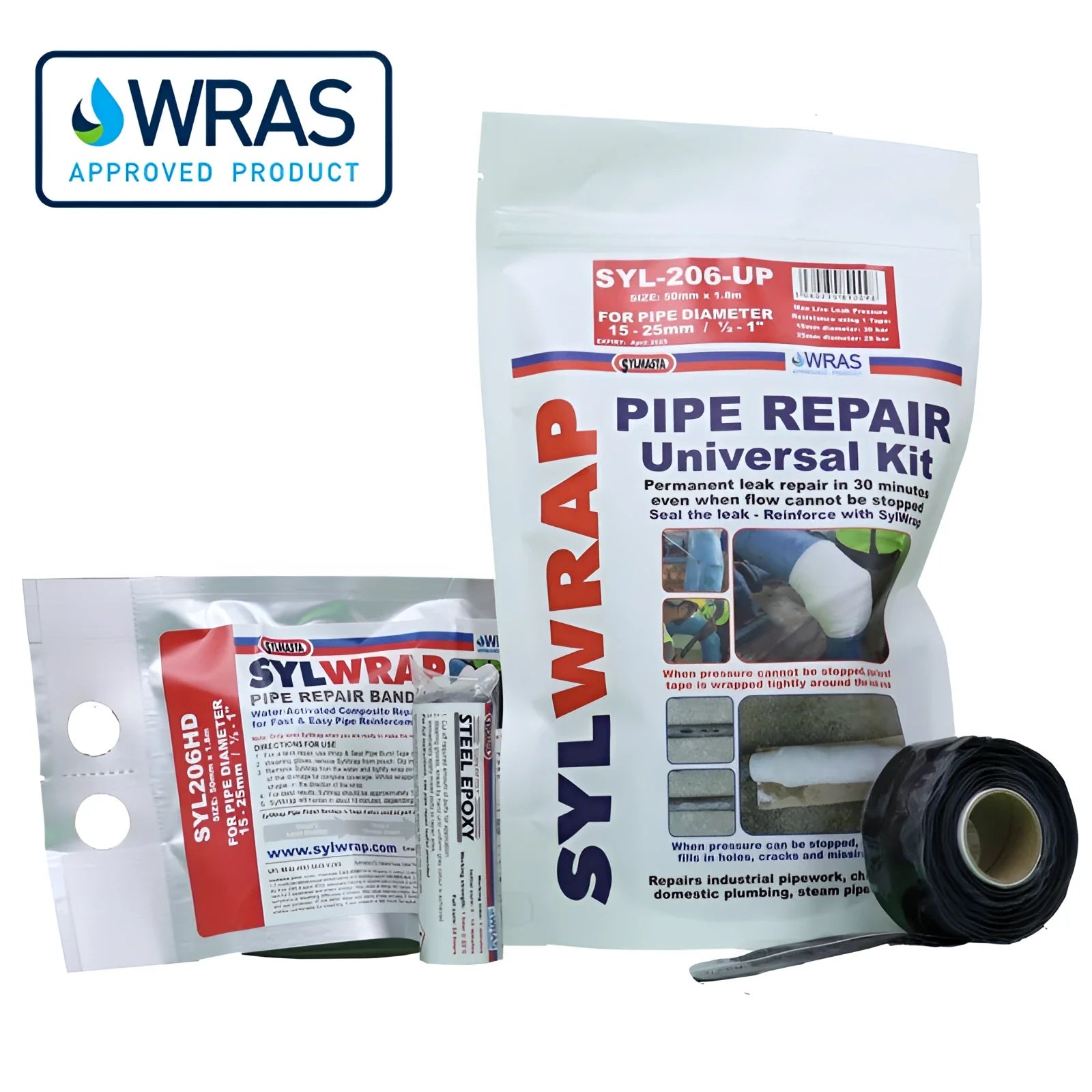 Universal Pipe Repair Kit - For Live Leaks
